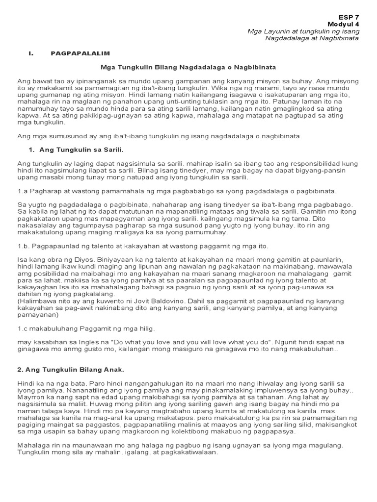Esp 7 M4 Notes | PDF
