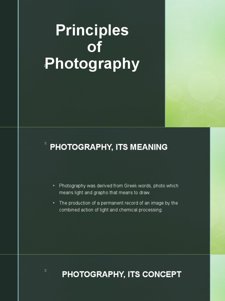 Principles of Photography | PDF