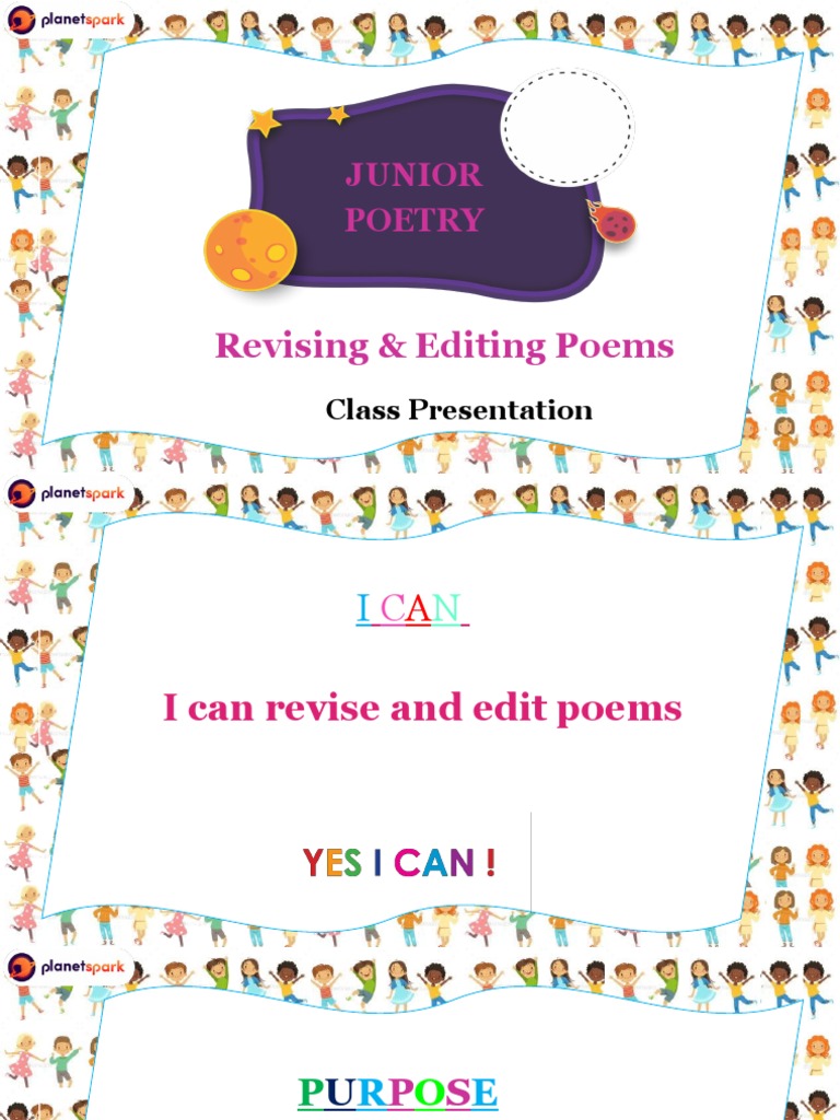 Class Presentation - Revising and Editing Poems | PDF | Poetry