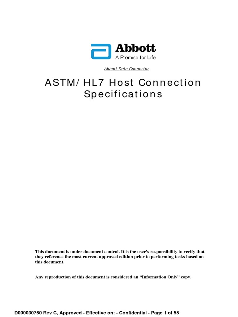 AMS 2.09 - ASTM and HL7 Host Interface Specifications | PDF | Transmission Control Protocol ...