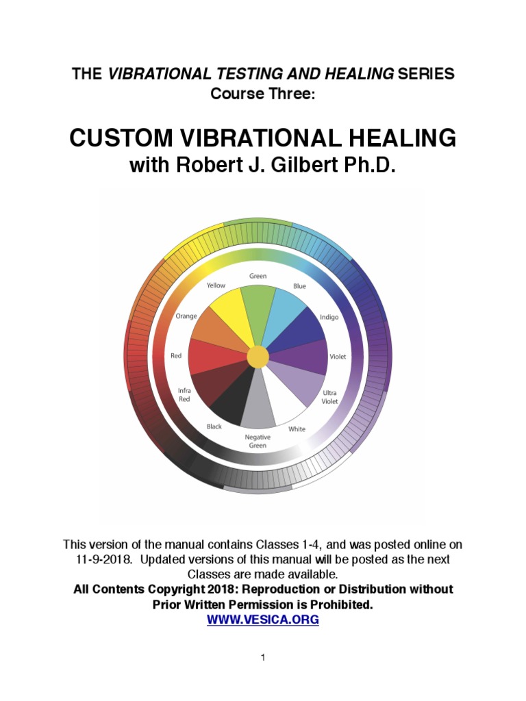 Custom Vibrational Healing Course Manual 2018 Updated 11-9-18 | PDF ...