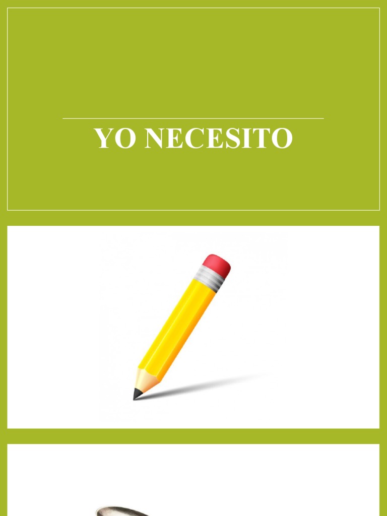 Necesidades Personales Identificadas | PDF
