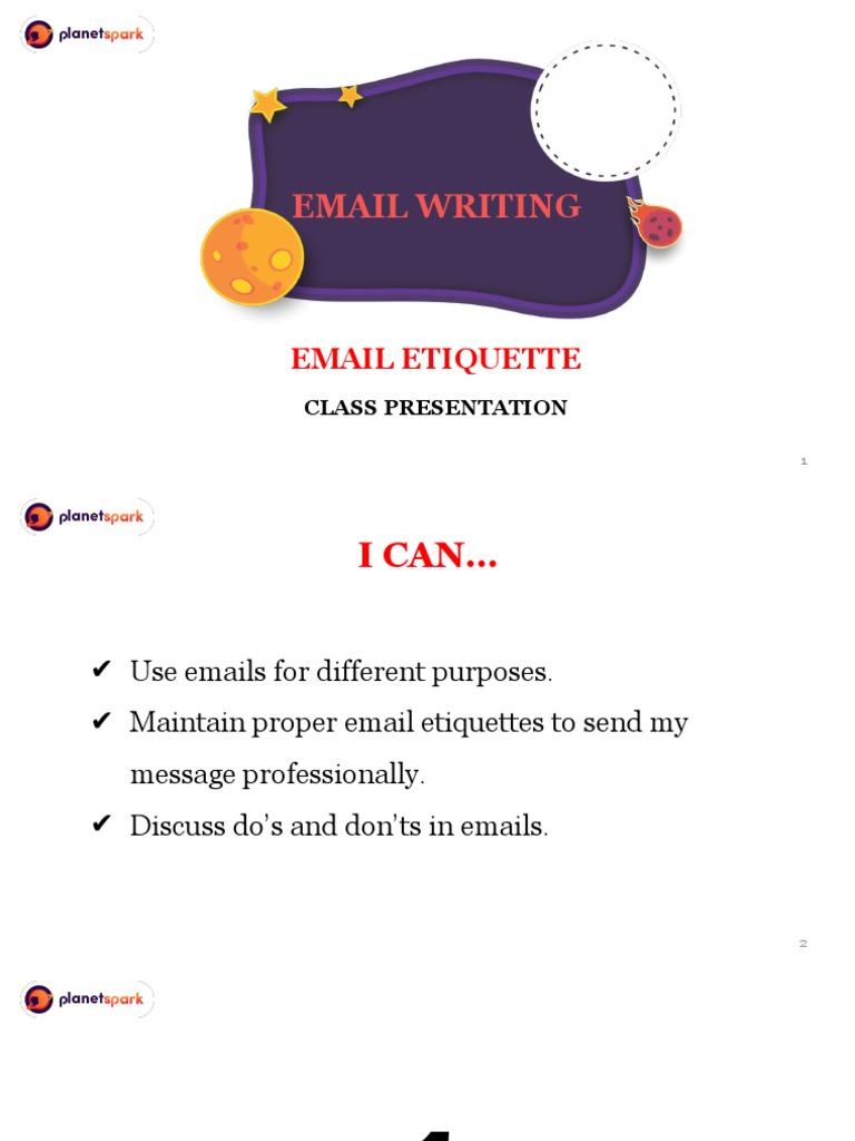 Email Etiquette for Professional Communication | PDF | Etiquette ...