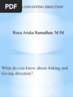 Kosakata Giving Directions Dalam Bahasa Inggris | PDF
