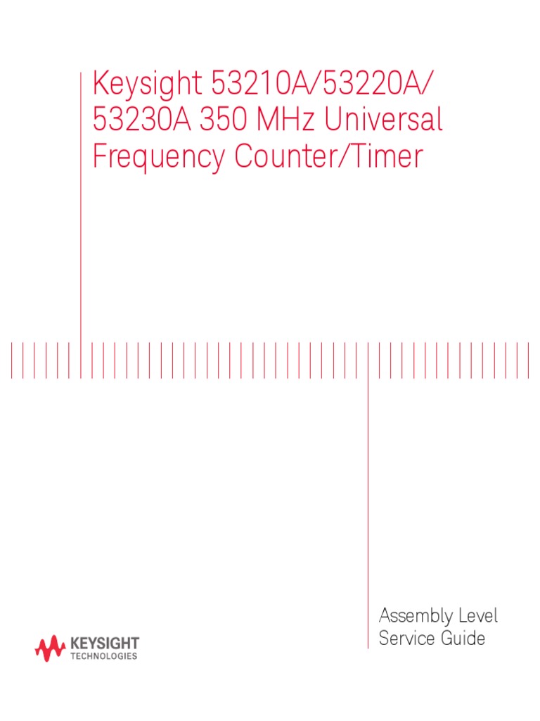 Keysight 53210A/53220A/ 53230A 350 MHZ Universal Frequency Counter ...