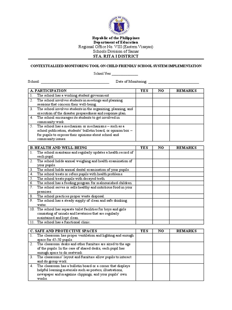Cfss Monitoring Tool | PDF | Child Protection | Child Abuse