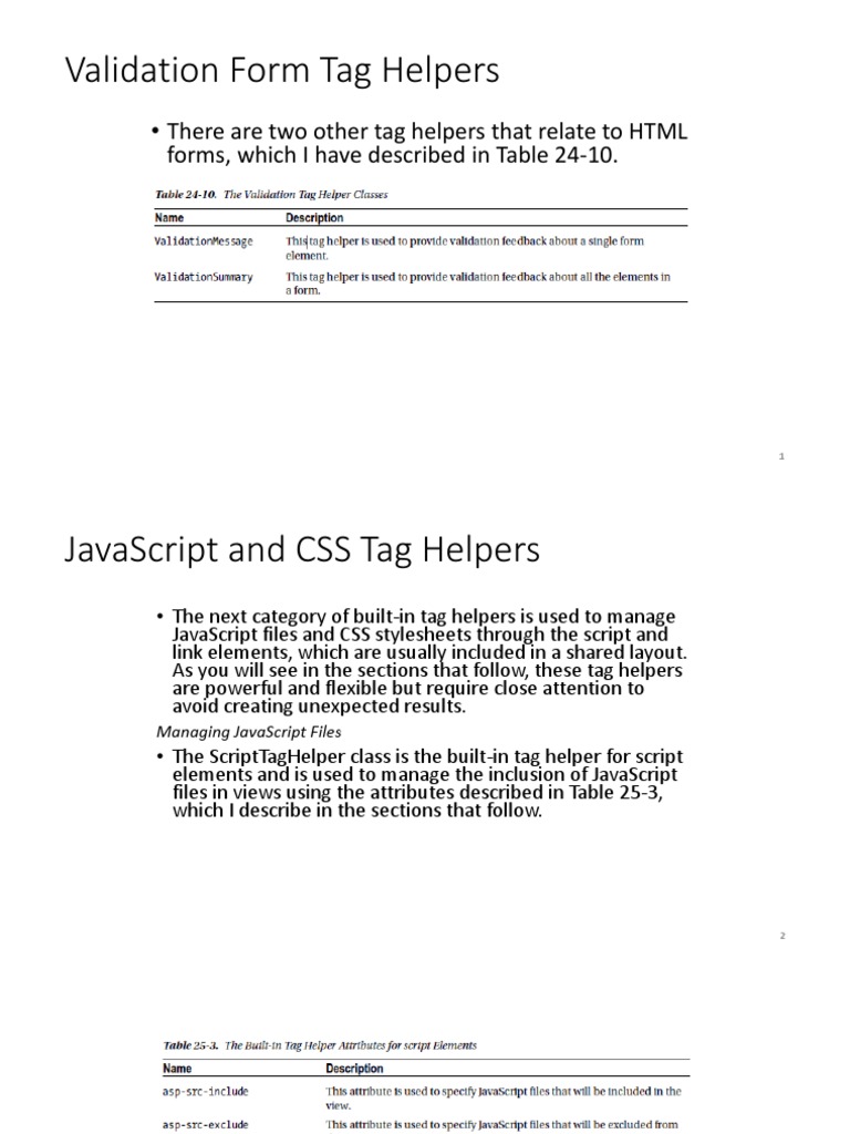 Advanced View Design - HTML Tag Helper Part 3 | PDF | Html Element | J ...