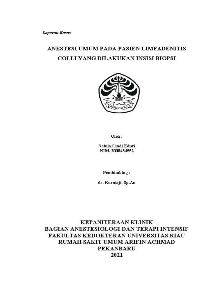 Case Individual-Limfadenitis Colli | PDF