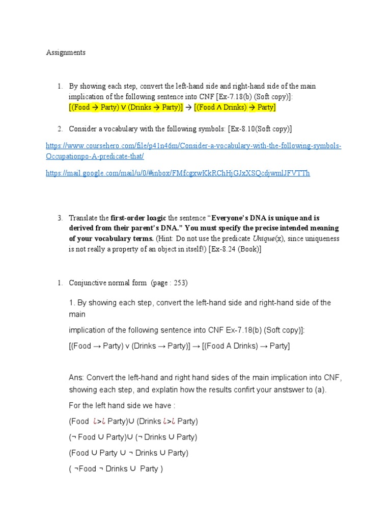 Assignments02 Me | PDF | Deductive Reasoning | Syntax (Logic)