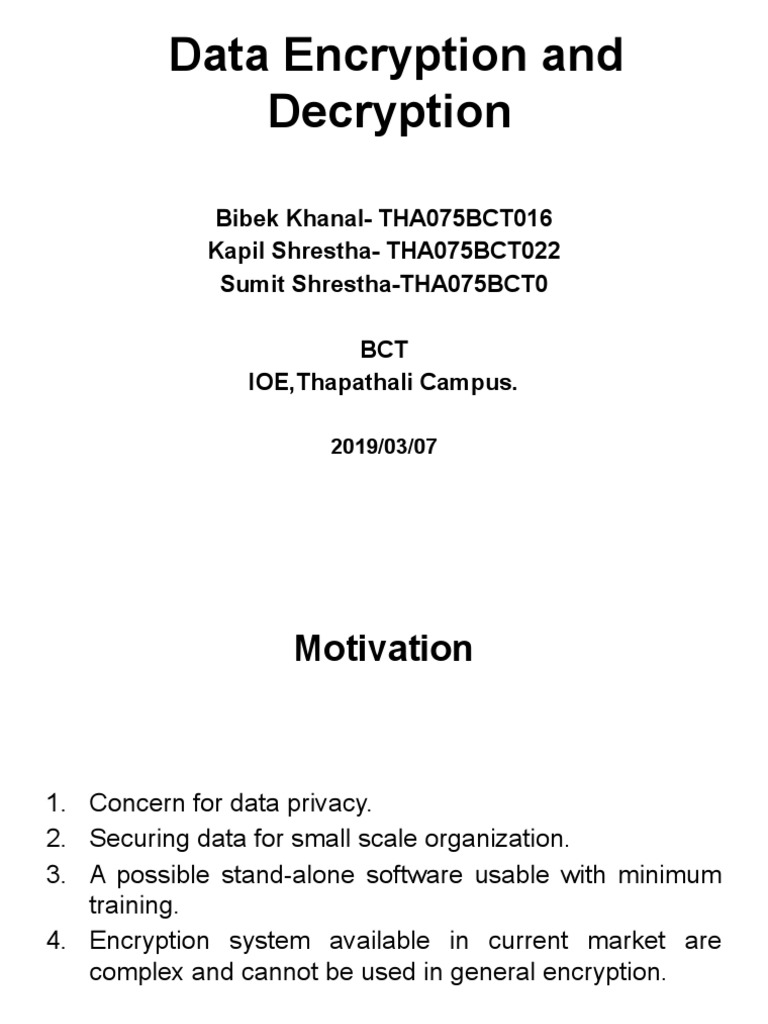 Data Encryption and Decription | PDF | Encryption | Computer Data