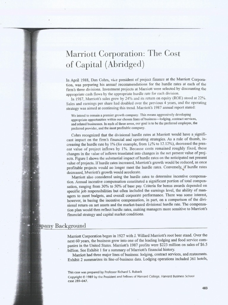 Marriott Case Study | PDF