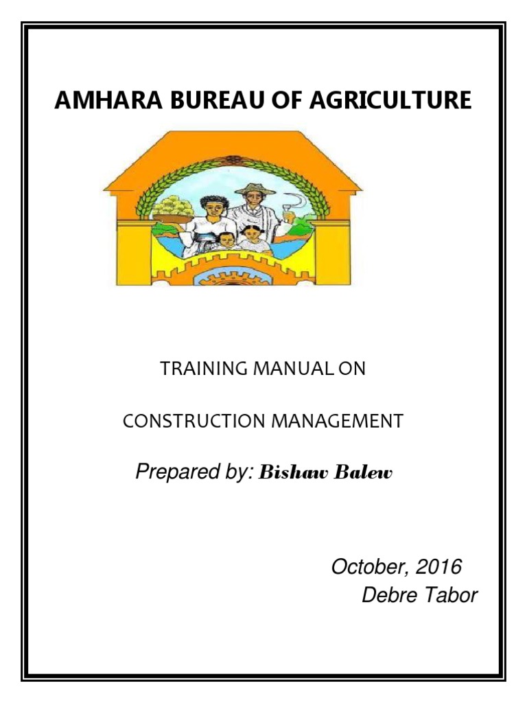Construction Management Training Manual | PDF | Masonry | Area