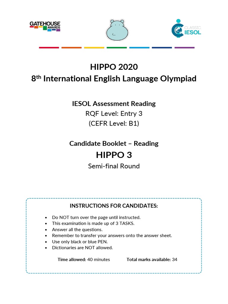 Hippo 3 SF Reading 2020 | Download Free PDF | Books