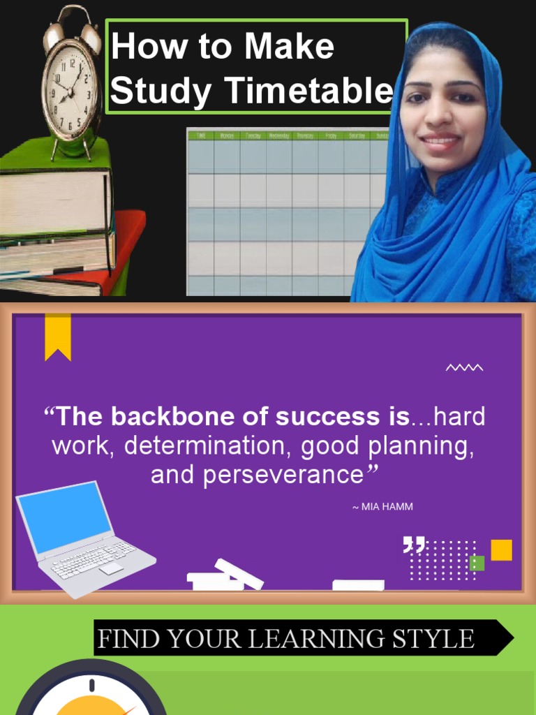 How To Make Study Timetable | PDF