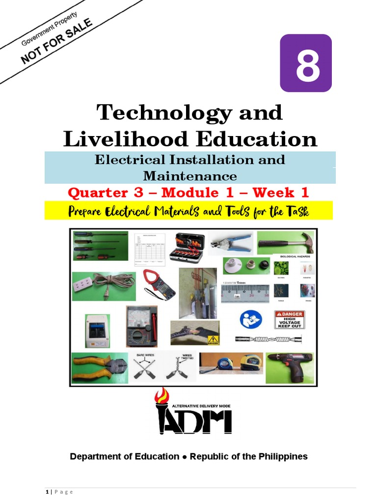 Technology and Livelihood Education: Quarter 3 - Module 1 - Week 1 ...