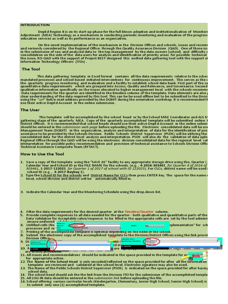 1 2020 SCHOOL WORKING-ENHANCED-DATA-GATHERING-TEMPLATE - Xls QUARTER 1 ...