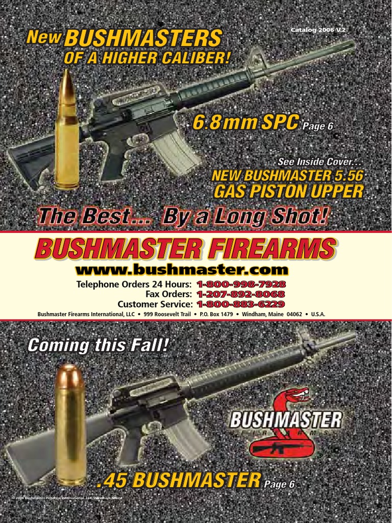 2006 Bushmaster Catalog | PDF | Magazine (Firearms) | Gun Barrel