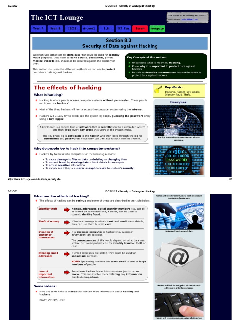 Protecting Data from Hacking Threats | PDF | Security Hacker | Password