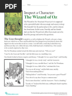 Wizard of Oz Script | PDF | Dorothy Gale | Scarecrow (Oz)