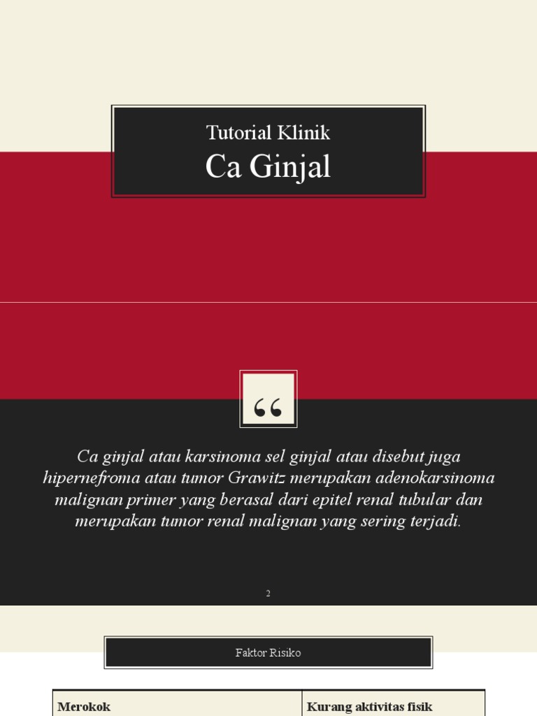 Ca Ginjal | PDF