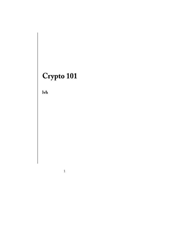 Crypto 101 | PDF | Transport Layer Security | Cryptography