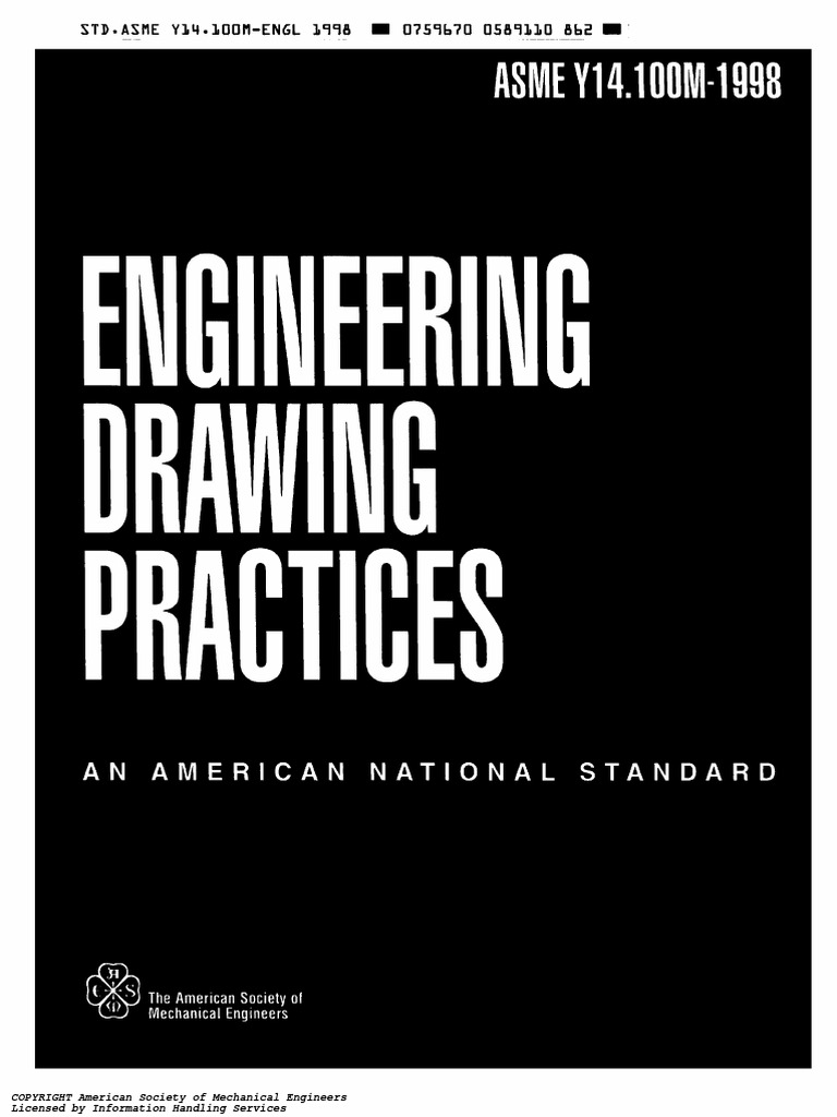 ASME Y14.100M - Engineering Drawing Practices | PDF | Specification (Technical Standard) | Patent