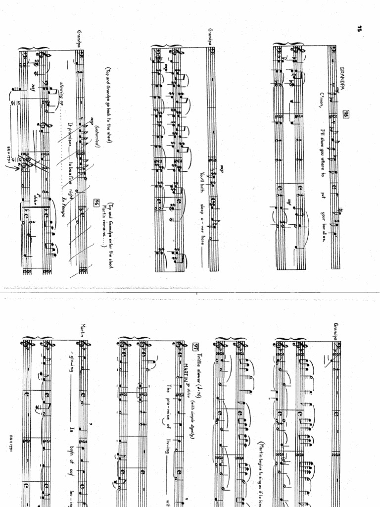 Copland Choral Study Score | PDF