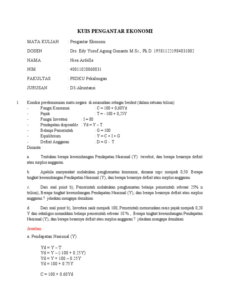 Eko Nomi | PDF | Pengelolaan Keuangan & Uang