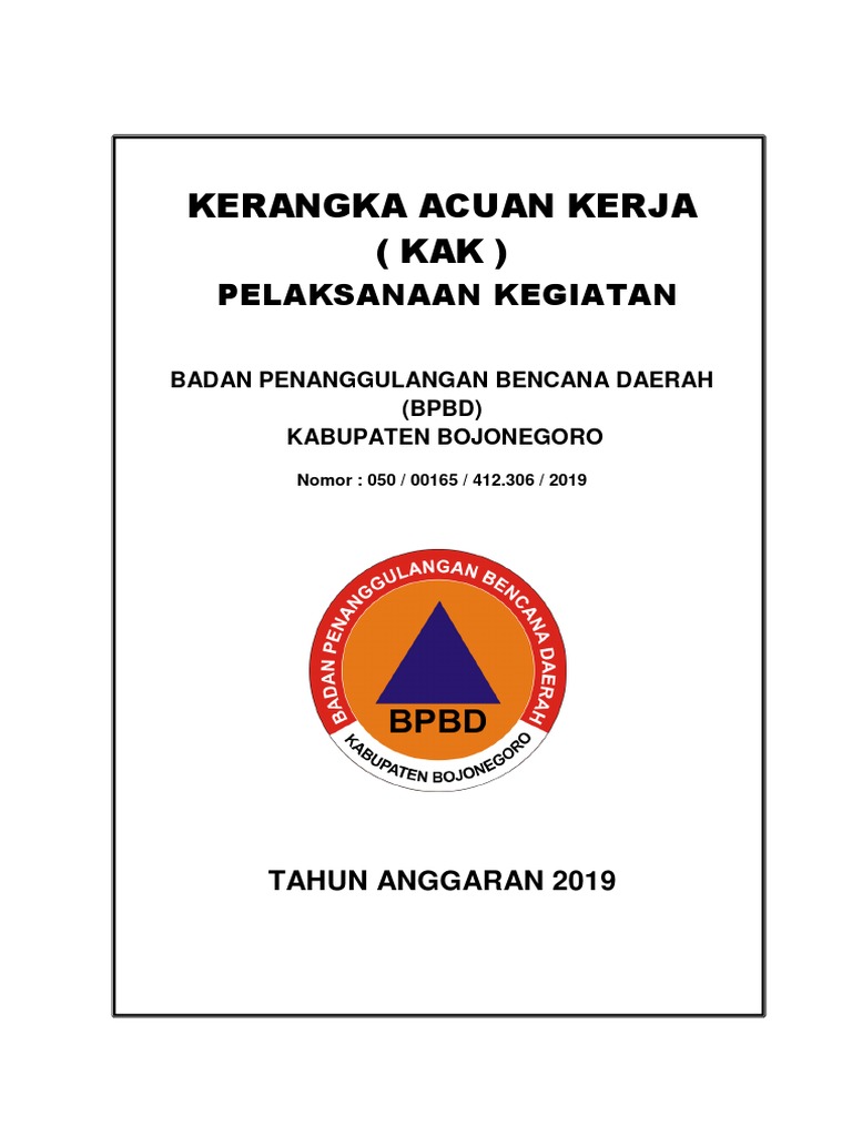 Kak Pelaksanaan 2019 | PDF | Bisnis | Pengelolaan Keuangan & Uang