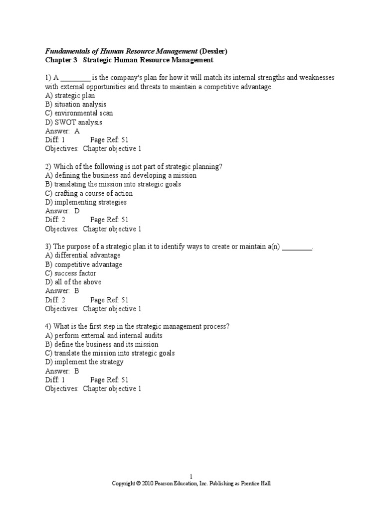 Chap02 Objectives | PDF | Swot Analysis | Strategic Management