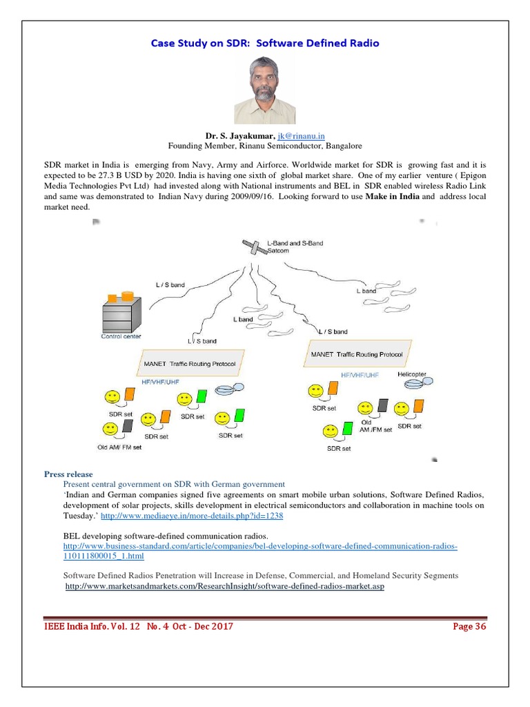 Case Study On SDR: Software Defined Radio: Dr. S. Jayakumar | PDF | Software Defined Radio ...