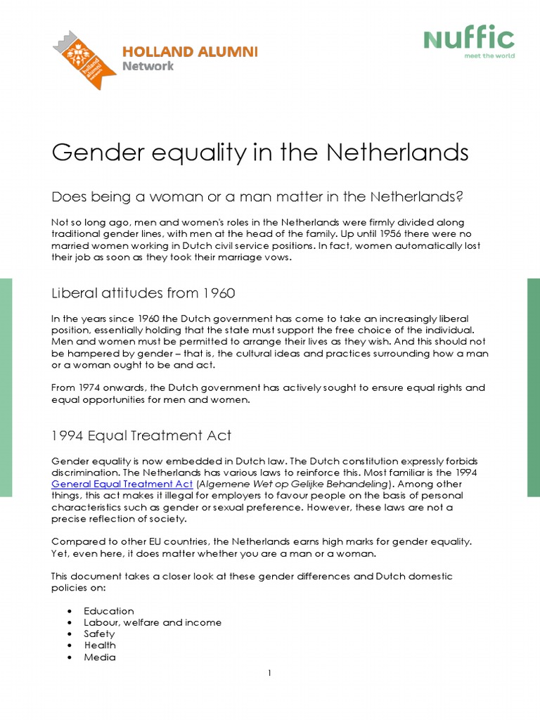 Gender Equality in ND | PDF | Gender | Gender Studies