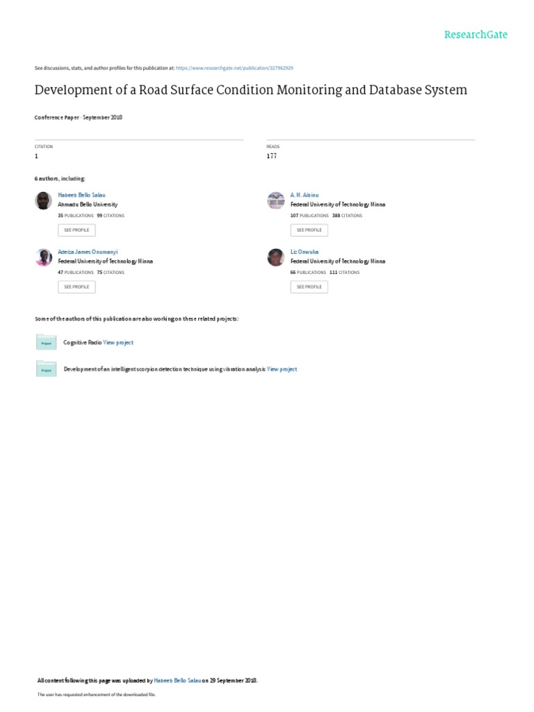 Development Of A Road Surface Condition Monitoring And Database System Pdf Accelerometer