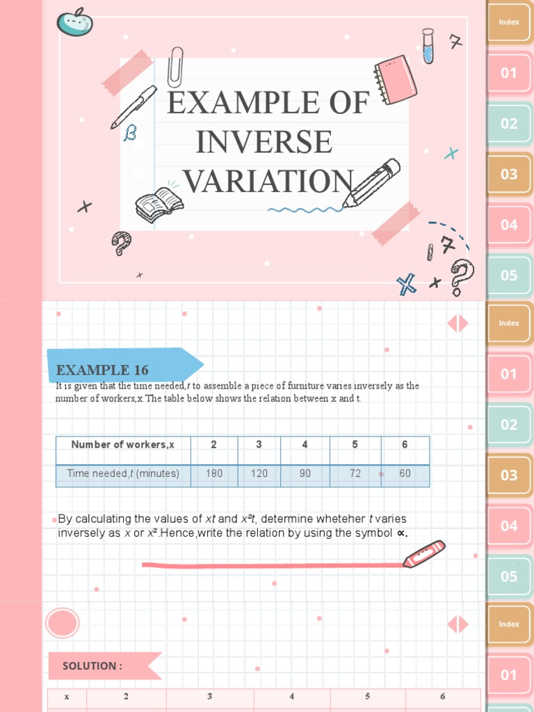 Inverse variation word problems | PDF | Gases | Metrology