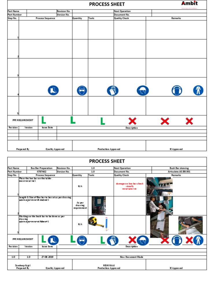 Process Sheet Template - by - Articulate - Solution | Download Free PDF ...