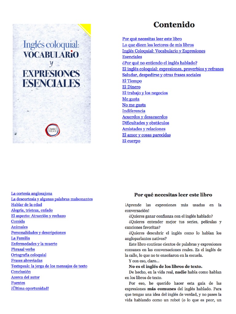 Ingles Coloquial Daniel Welsch | PDF