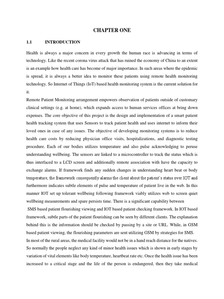 Iot Based Health Monitoring System | PDF | Monitoring (Medicine ...