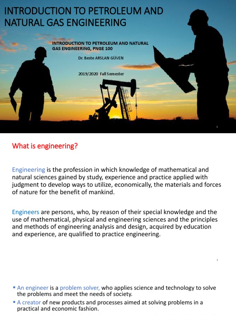 An Introduction to Petroleum and Natural Gas Engineering | PDF ...