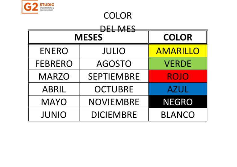 Color Del Mes | PDF