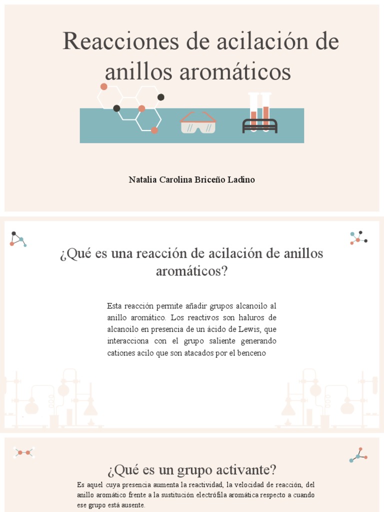 Reacciones de Acilación de Anillos Aromáticos | PDF