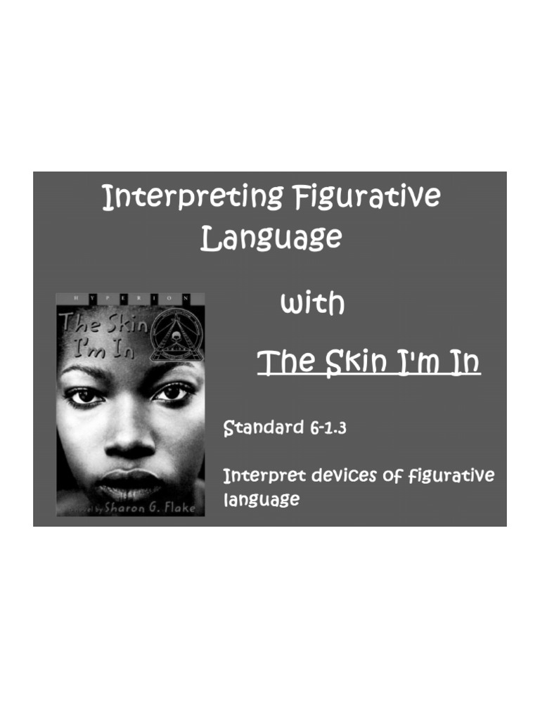 The Skin I'm in (Figurative Language - 2) | PDF
