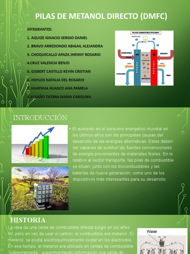 Pilas de Metanol Directo (DMFC) | PDF | Pila de combustible | Metanol