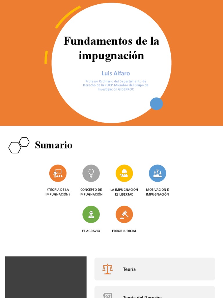 Fundamentos de la Impugnación Judicial | PDF | Apelación | Ley procesal