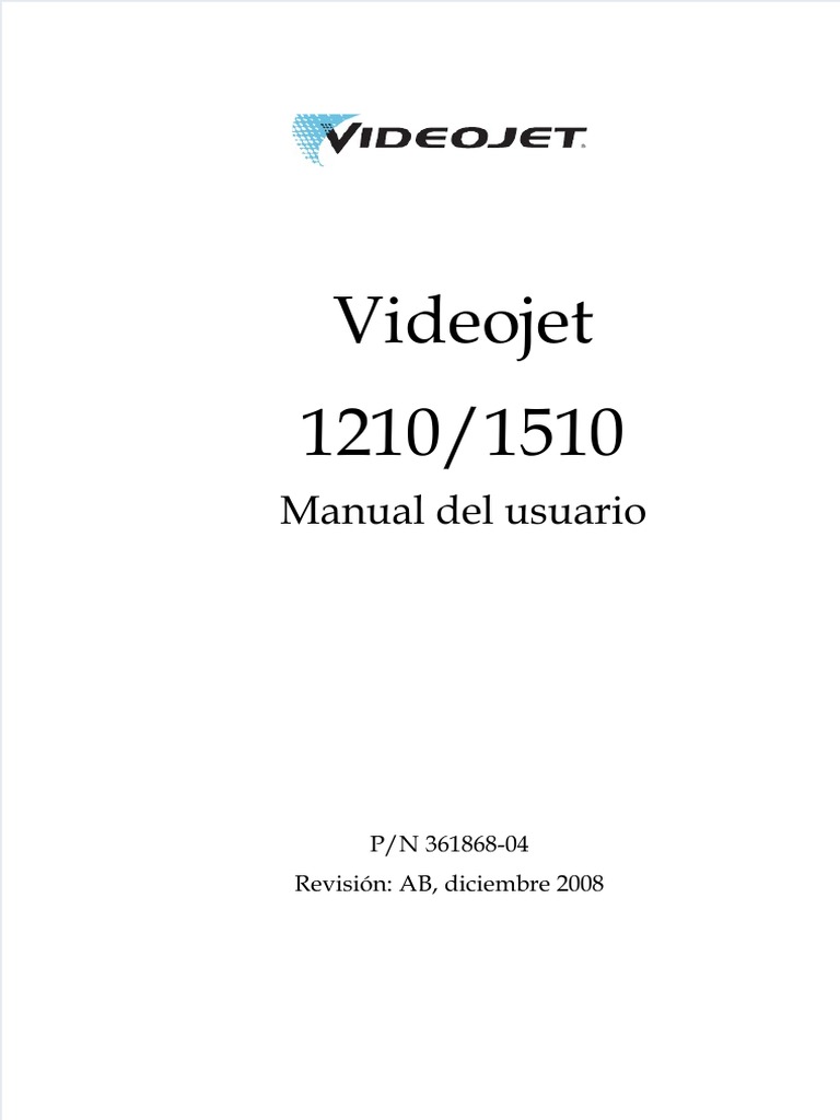 Vdocuments - MX Videojet 1210 1510 | PDF | Impresora (Computación ...