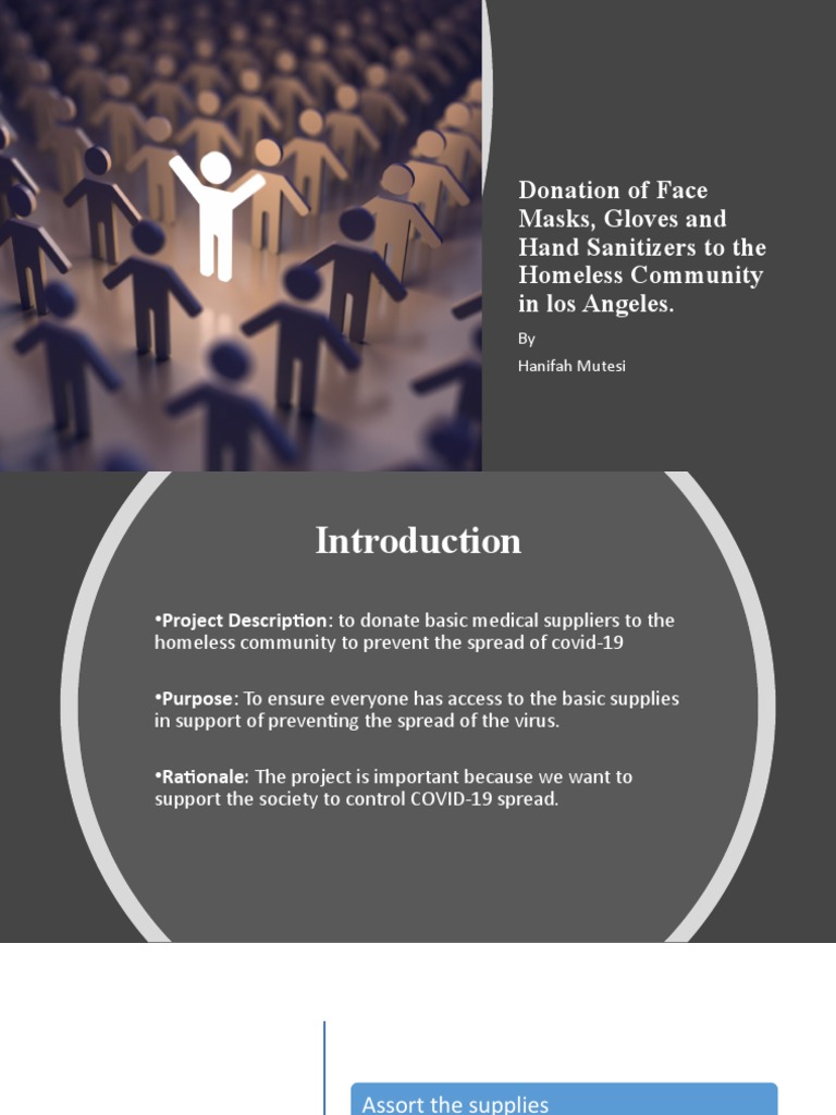 Donation of Face Masks Gloves and Hand | PDF