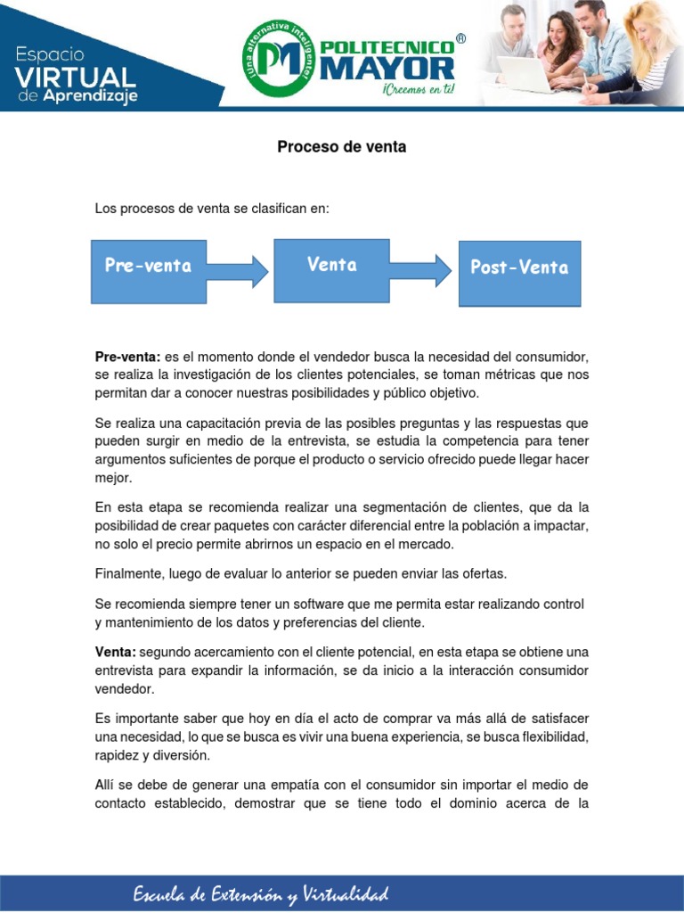 Preventa Venta Postventa | PDF | Cliente | Los consumidores
