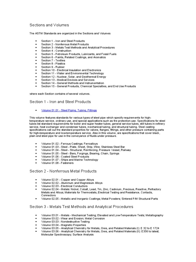 ASTM Map | Download Free PDF | Pipe (Fluid Conveyance) | Metals