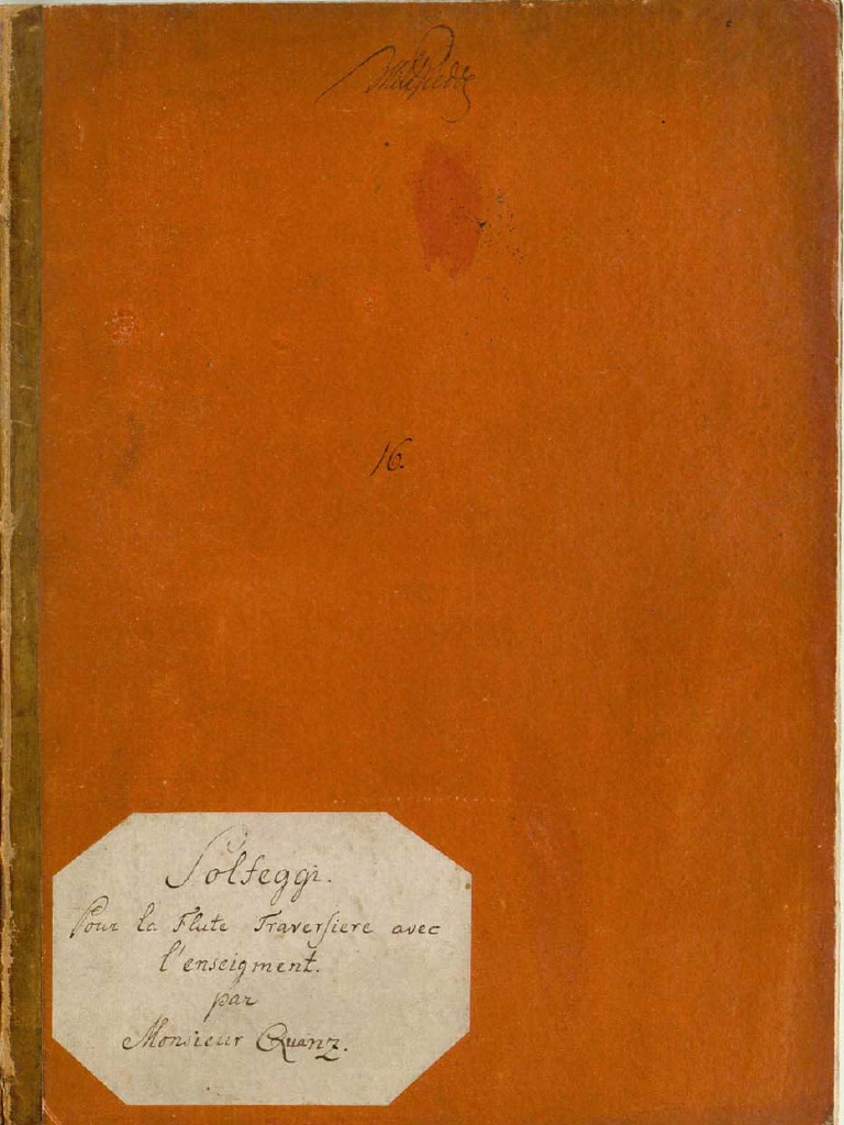 Quantz Solfeggi Manuscript | PDF
