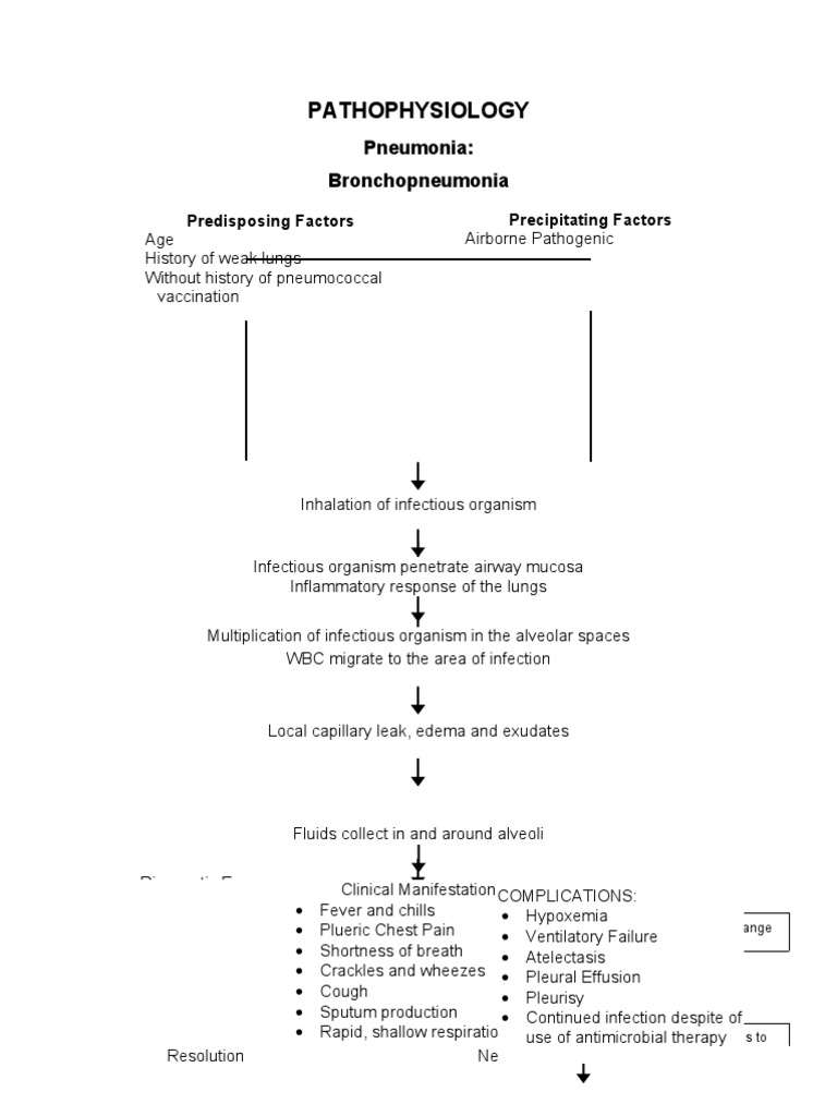 PATHOPHYSIOLOGY | PDF | Pneumonia | Lung