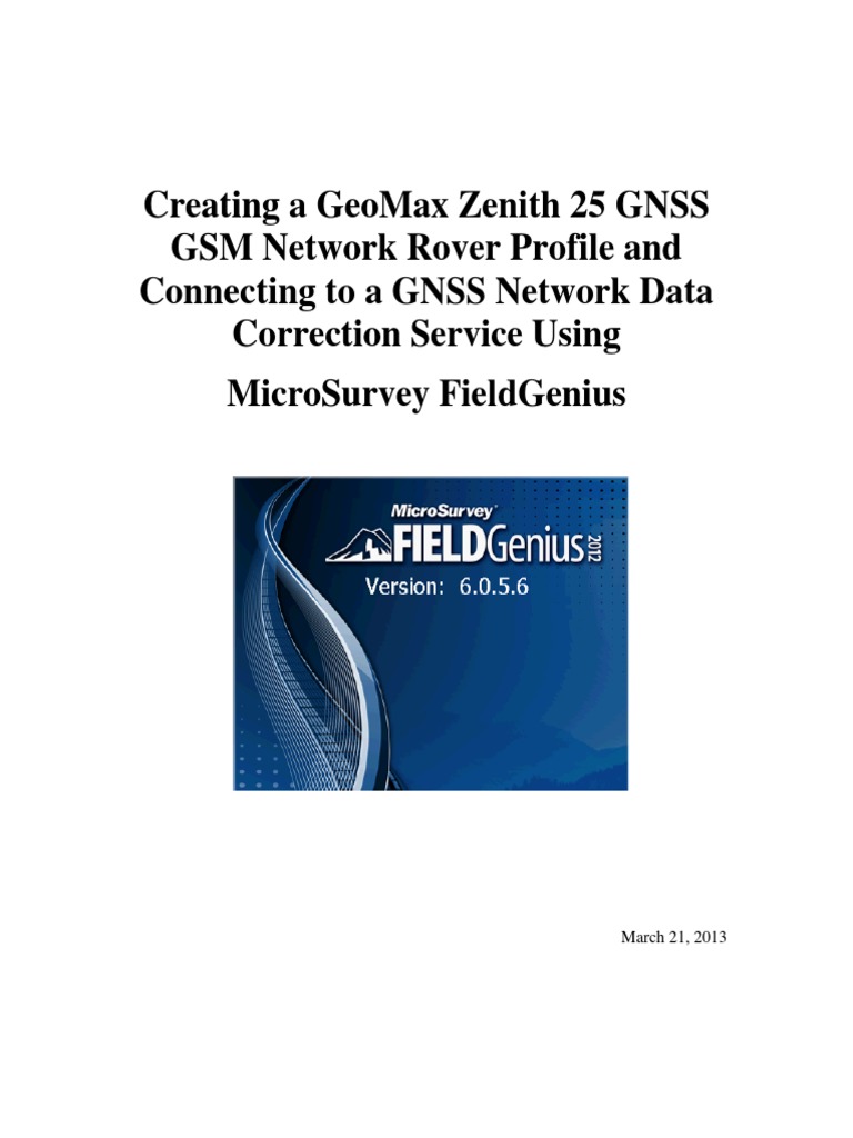 GeoMax Zenith 25 GPS GSM Profile and Bluetooth Guide | Download Free ...